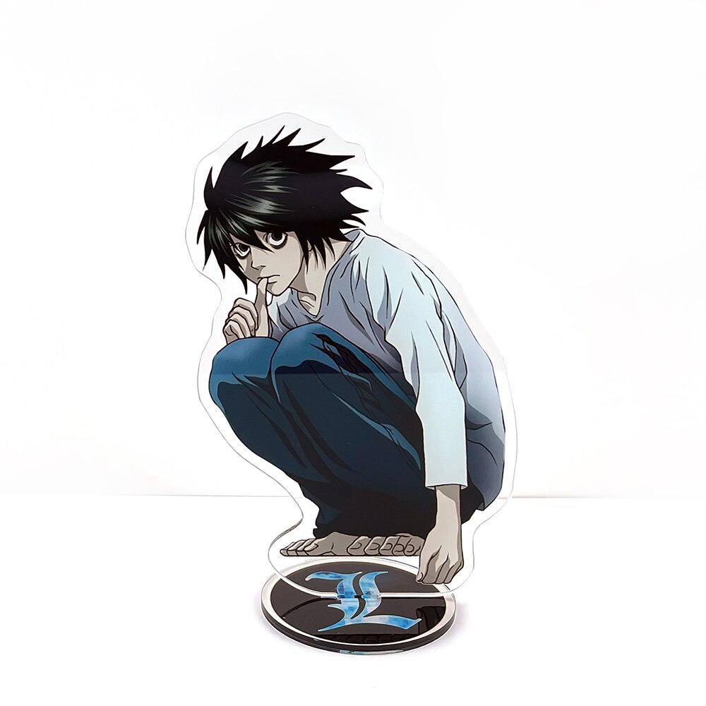 Death note L Squatting acrylic stand figure model plate holder cake ...