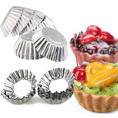 10pcs Aluminium Acuan Tart Shell Tart Mould Egg Tart Kuih Tart Fruit ...