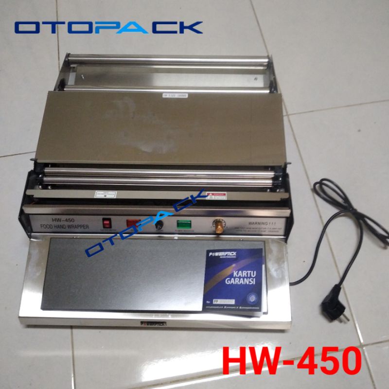 MESIN Hw-450 Powerpack Hand Wrapping Meat Vegetable Fruit Packaging ...