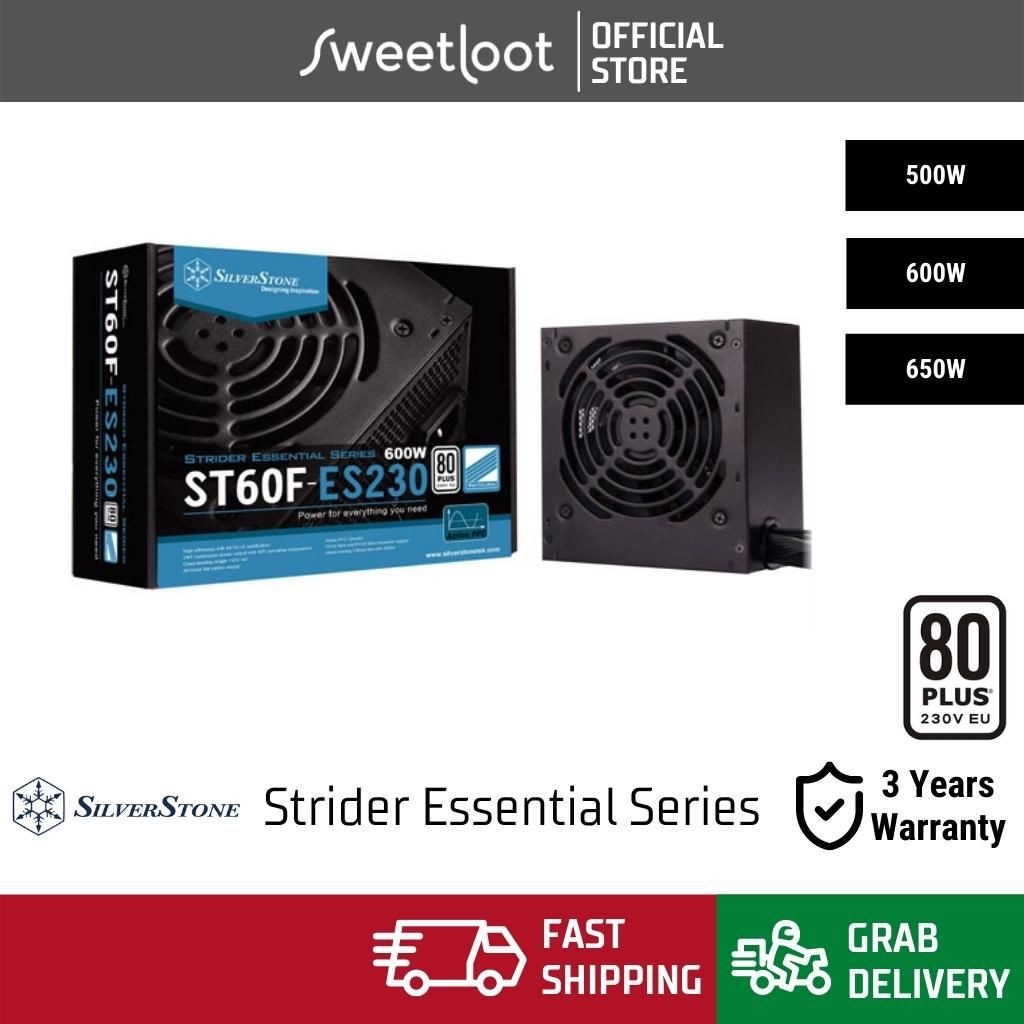 SilverStone Strider Essential Series 80 Plus 230V EU Non Modular PSU ...