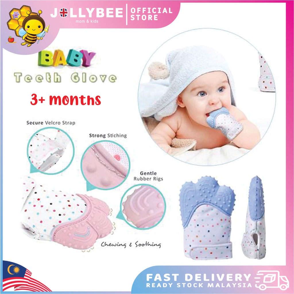 Jollybee 1PCS Baby Learning Silicone Mitten Baby Teeth Glove Candy ...