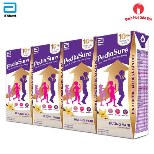 Pediasure 10+ Prepared Milk Vanilla Flavor (1 Pack / 4 Boxes Of 180ml ...