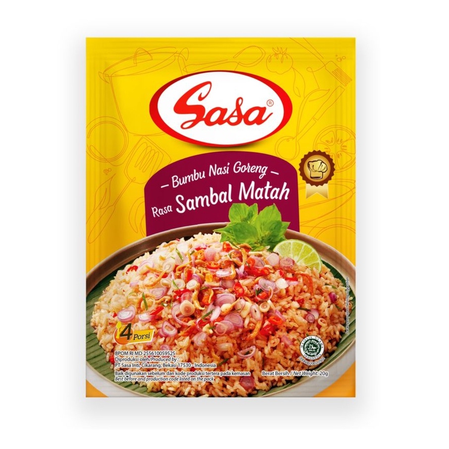 SASA BUMBU NASI GORENG SAMBAL MATAH Fried Rice Conditioning Pack ...