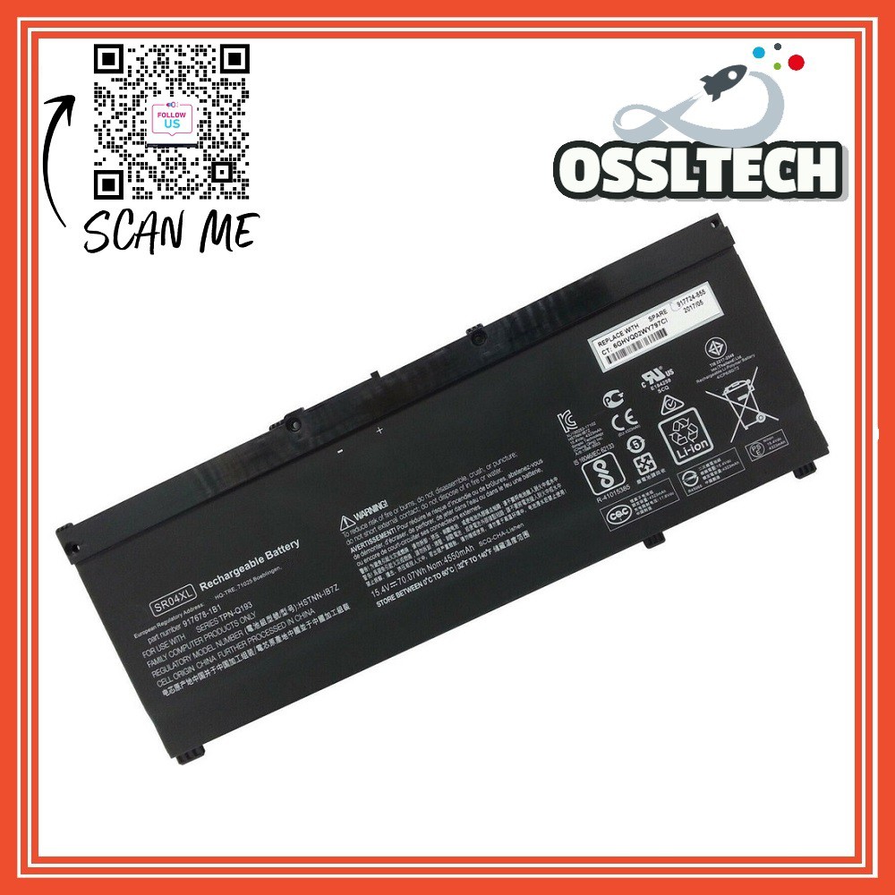 HP Pavillion OMEN 15-DC 15-CE 15-CX 15-CB 15-CE015DX 917678-1B1 917724 ...