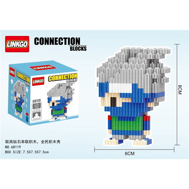NARUTO LINKGO/LECHUAN LEGO DIAMOND CONNECTION BLOCKS火影忍者小颗粒拼装 | Shopee ...
