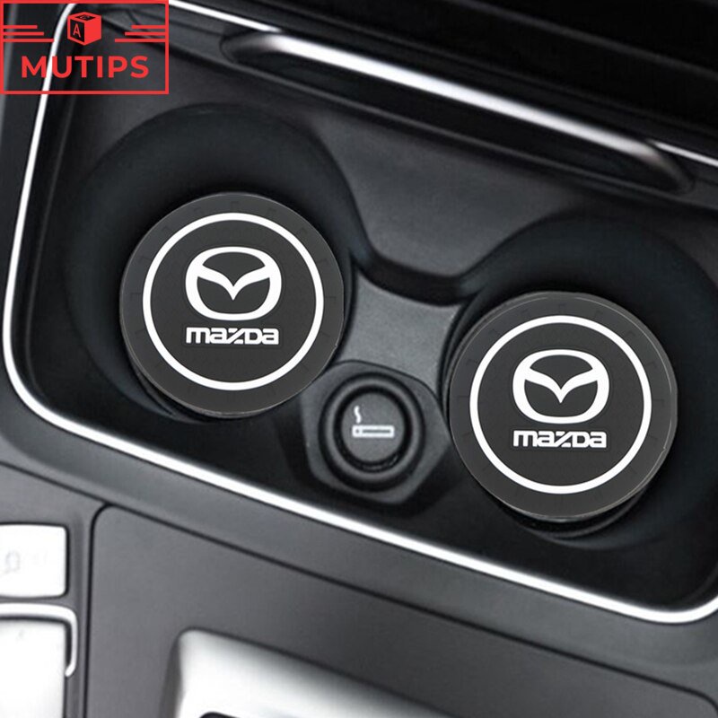 Mazda Car Water Cup Slot Non-Slip Mat Silica Gel Pad For Mazda2 6 5 3 ...