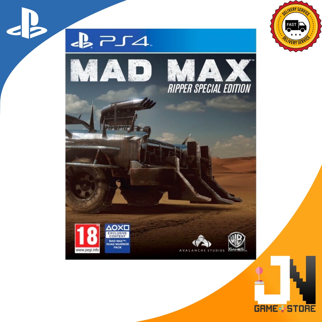 PS4 Mad Max Standard / Ripper Steelbook Edition (R2/R3)(English)(NEW ...