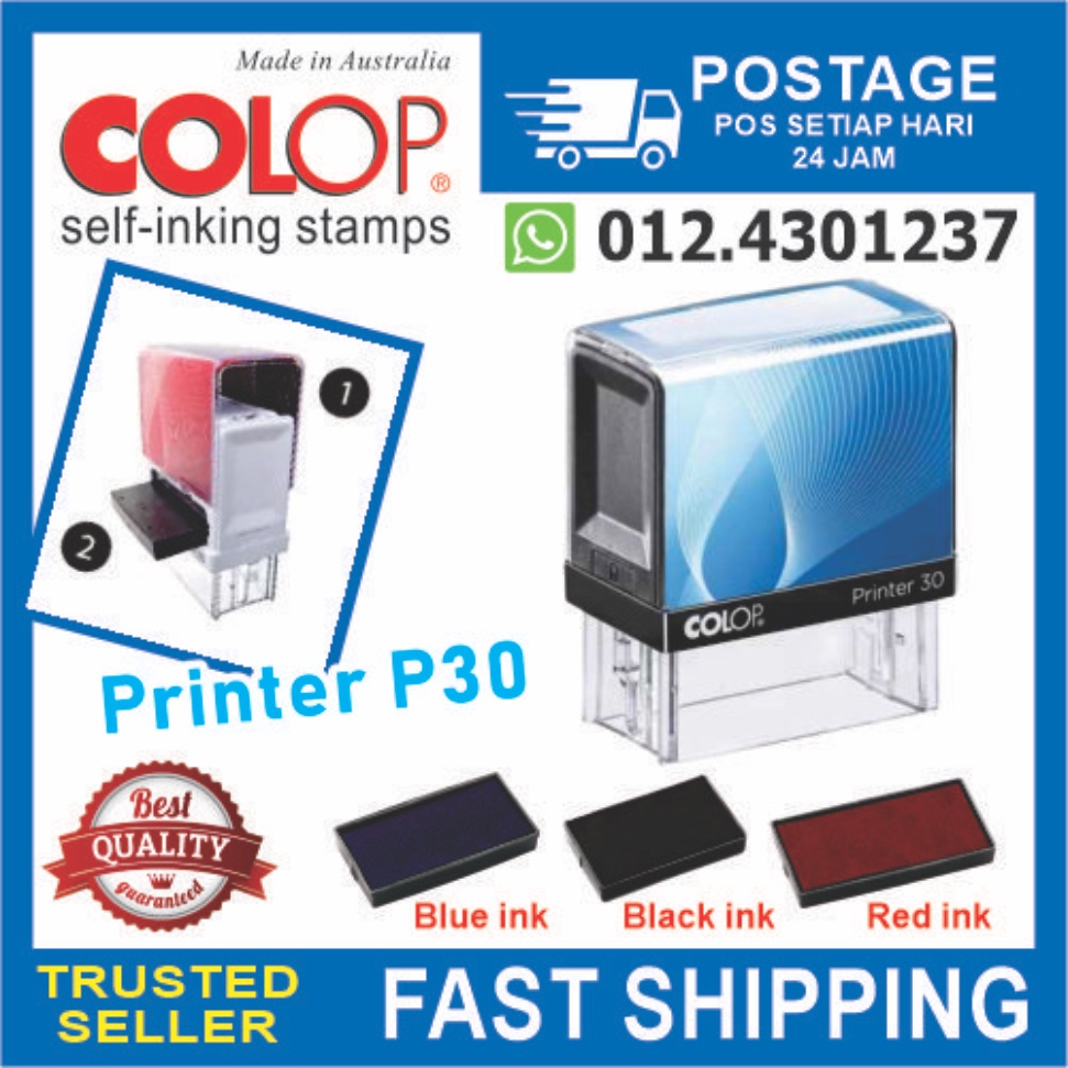 COLOP STAMP P30 Self Inking Stamp ( Custom Design ) | Shopee Malaysia