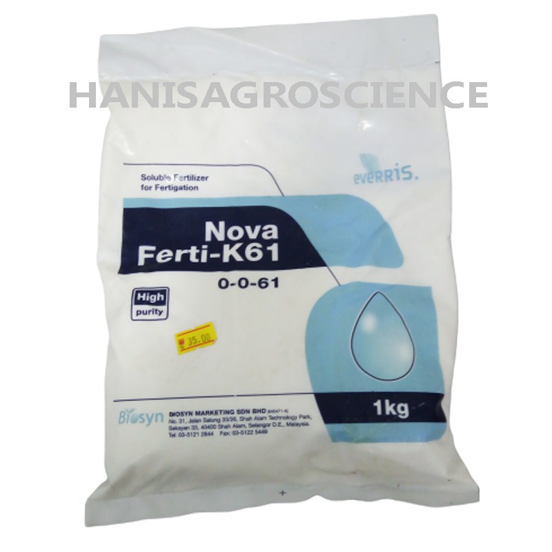1Kg EVERRIS NOVA FERTI-K61 - BAJA KHUSUS BOOSTER POKOK BERBUAH | Shopee ...