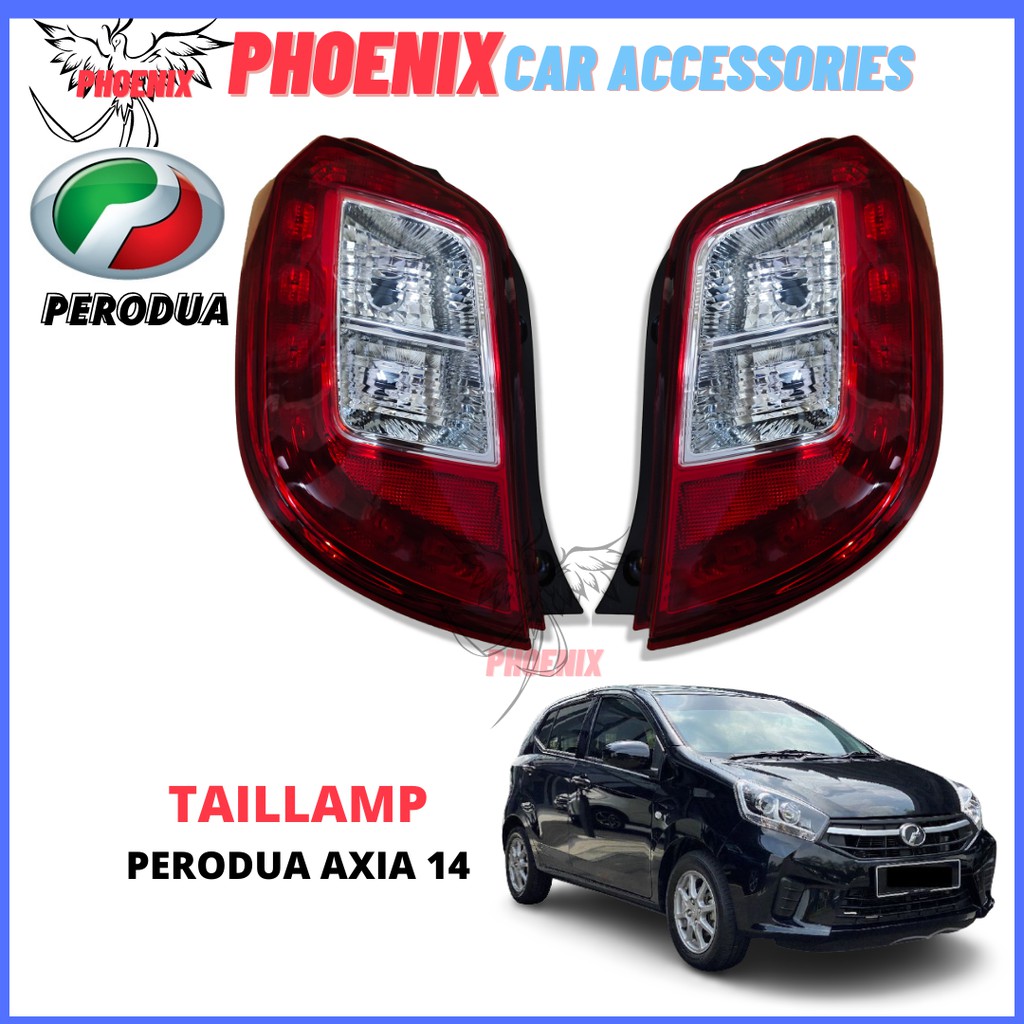 PERODUA AXIA 14 (RED) TAIL LAMP LAMPU BELAKANG KERETA 100% NEW BARU ...