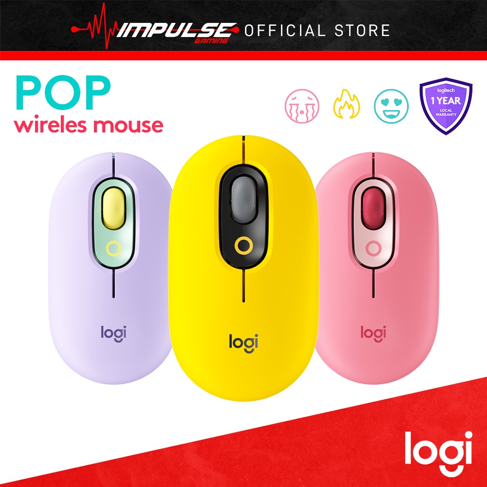 Logitech POP Series - Wireless Mouse with Customizable Emoji (Daydream ...
