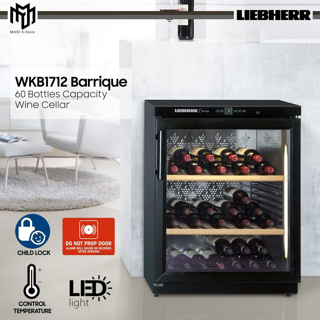 Liebherr Barrique Wine Cellar 60 Bottles LED Light - WKB1712 | Shopee ...