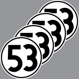 Custom Number Sticker Circle Number Sticker Kereta Sticker Motor Nombor ...