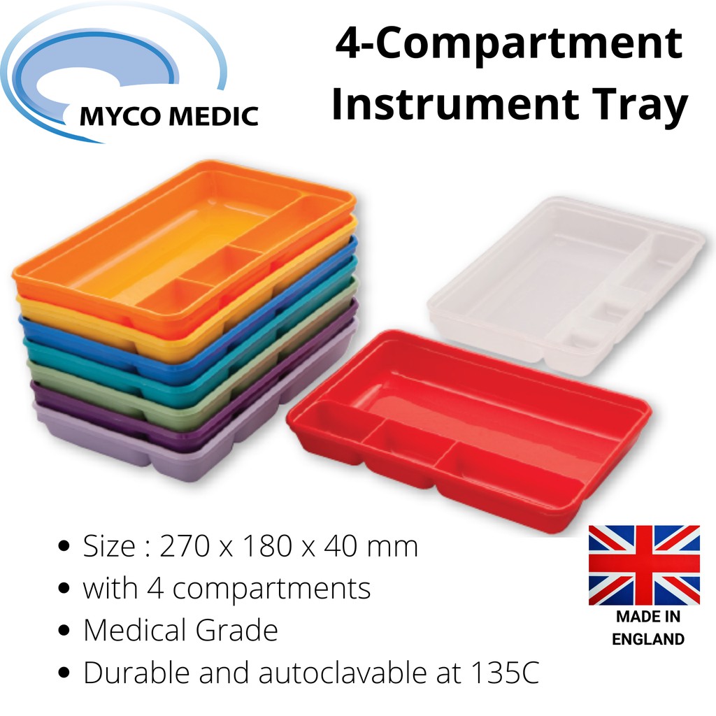 Compartments Tray (Blue/Orange/Yellow/Red/Green/Purple /Light Green ...