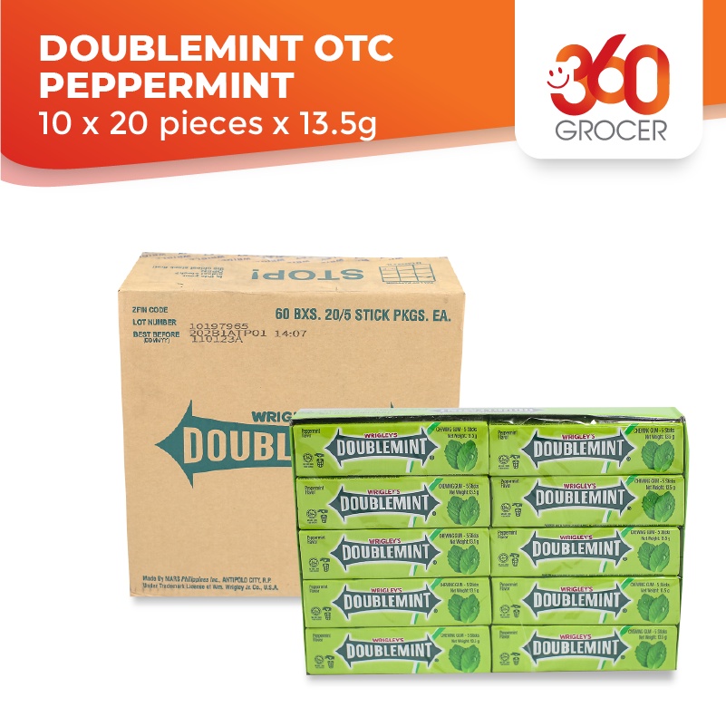 DOUBLEMINT OTC 13.5G- 1 Carton (10x20pcs/box) | Shopee Malaysia