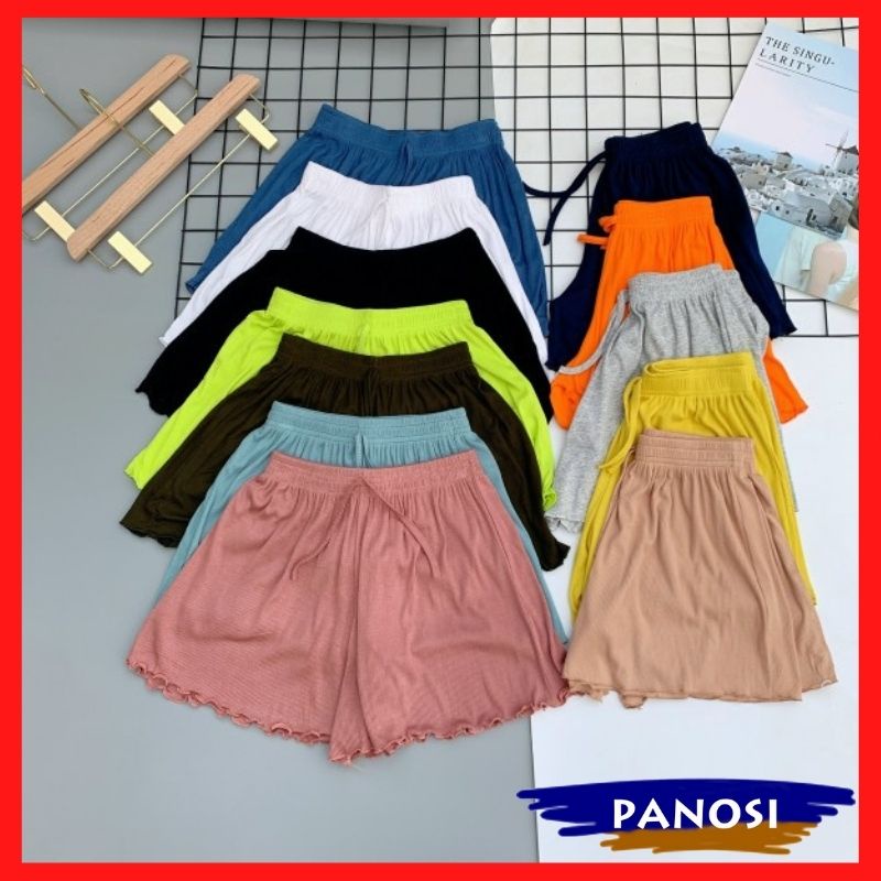 Women's wide leg shorts Cool elastic fabric for home and sleeping, beautiful and comfortable ...