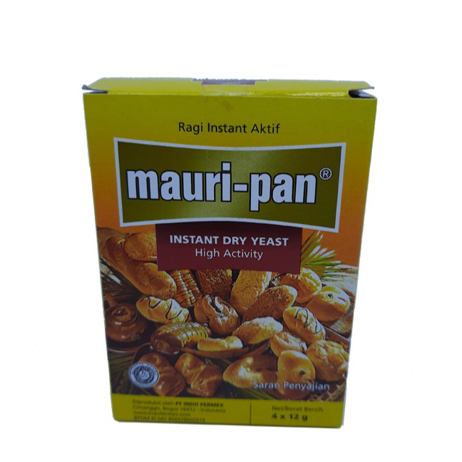 Mauri-pan 1 box / Sachet 4x12 gr Instant Yeast | Shopee Malaysia