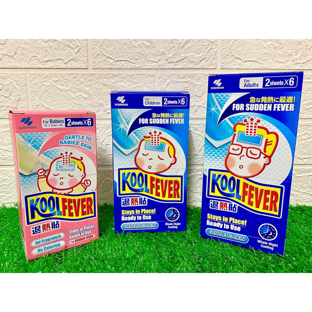 KOOL FEVER COOLING GEL BABY/CHILDREN/ADULT 6PACK X2 SHEET (12'S /BOX ...