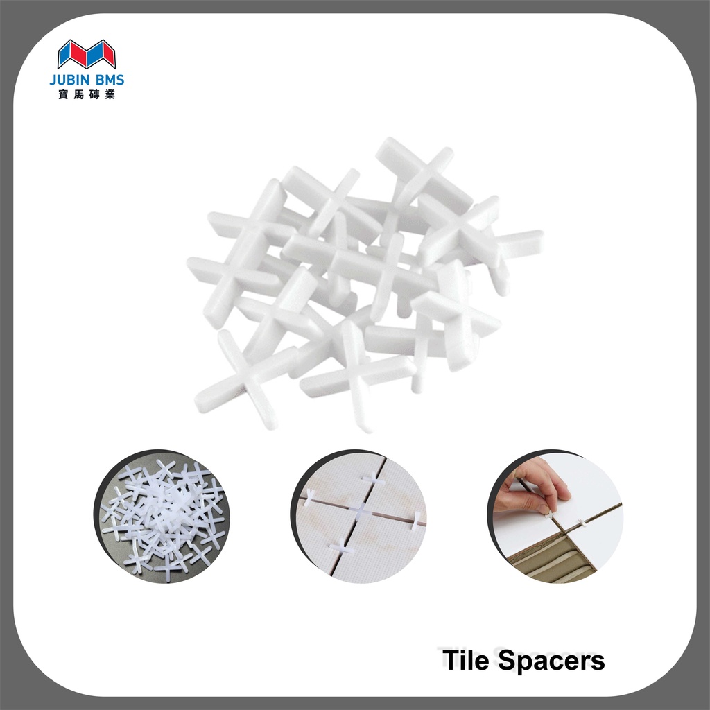 BMS 100 pcs Mosaic Tile Cross & Tile Spacers (1.0mm, 2.0mm, 3.0mm ...