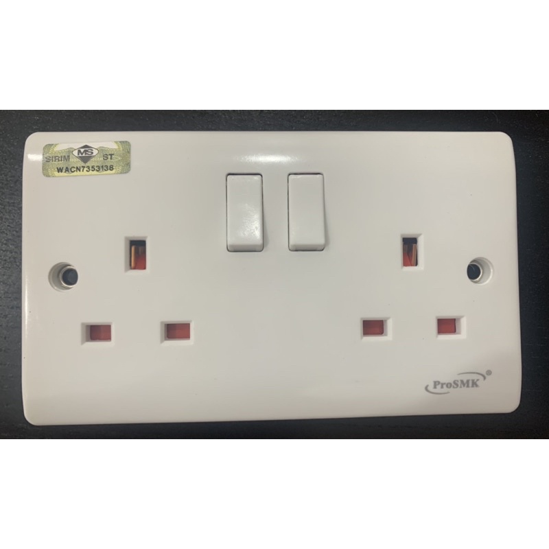 2 GANG 13A SWITCH SOCKET (BAKELITE) | Shopee Malaysia