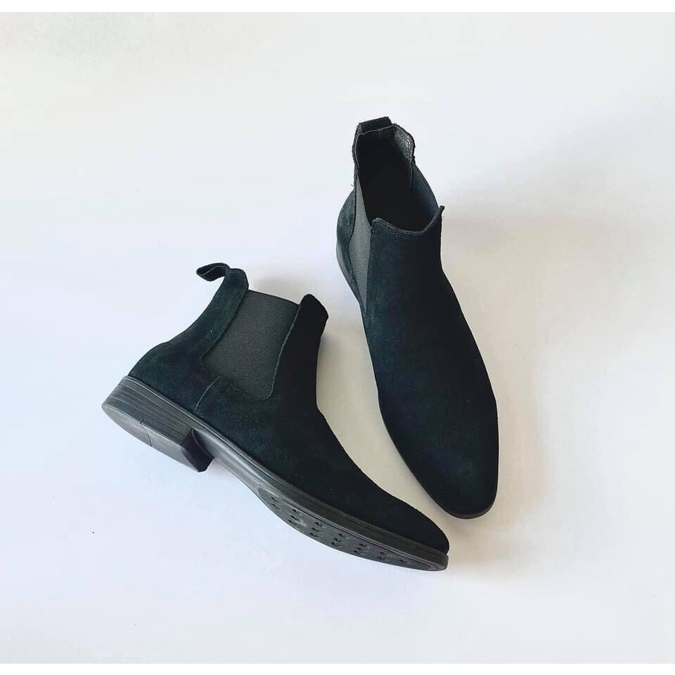 European Suede Chelsea Boots with free height lining | Shopee Malaysia