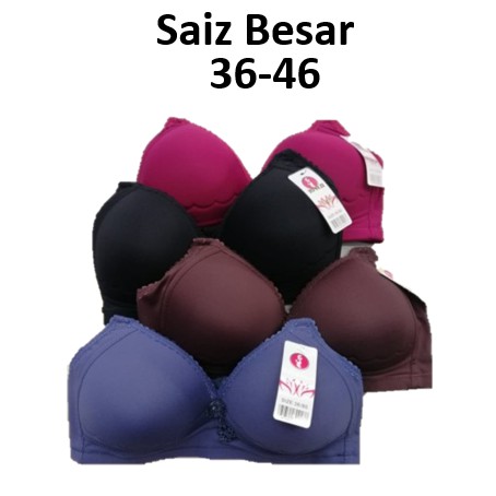 CUP C- Baju Dalam Saiz Besar Cup Penuh Cup C / Plus Size Bra Cup C Full ...