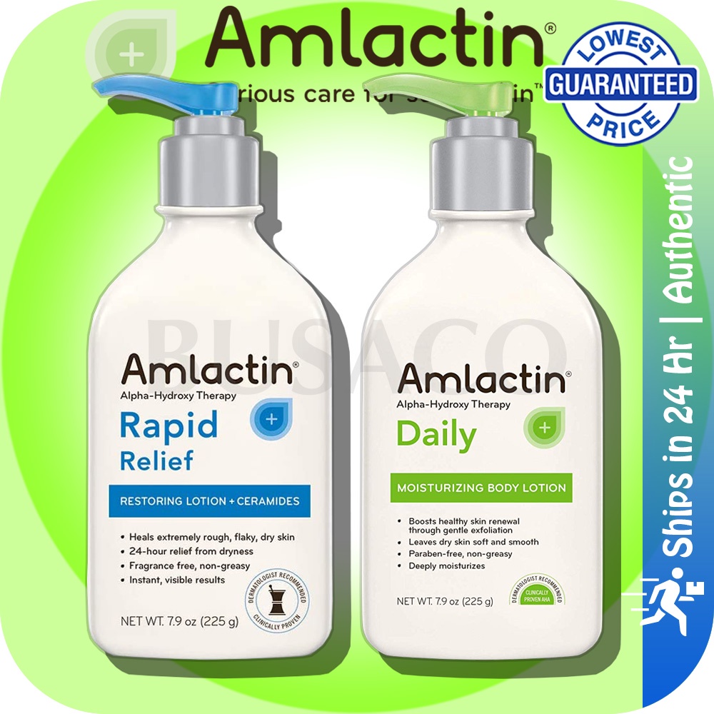 AmLactin Daily Moisturizing Body Lotion | Rapid Relief Restoring Lotion ...