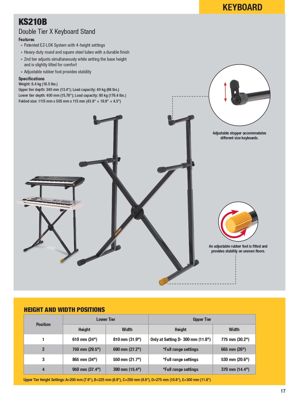 Hercules KS210B Double X Keyboard Stand | Shopee Malaysia