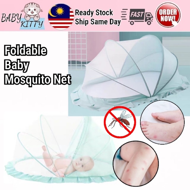 BabyKitty🇲🇾Foldable Baby Mosquito Net Portable Kelambu Bayi | Shopee ...