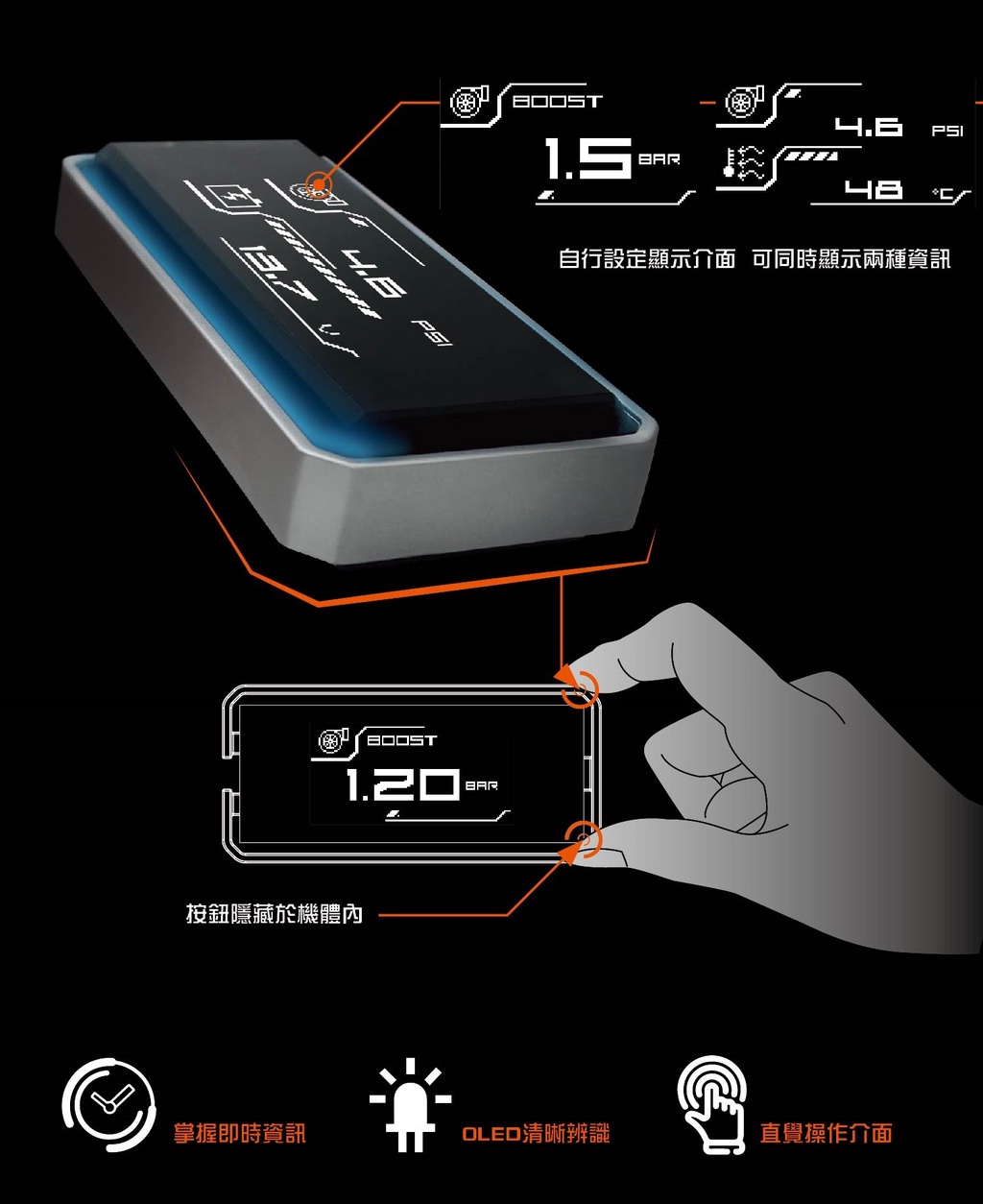 Shadow D-METER II PLUS OBD Ten-In-One Multitasking Display Water ...