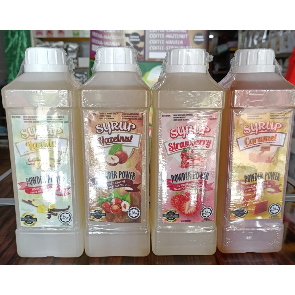 POWDER POWER FLAVOUR SYRUP 1L | Shopee Malaysia