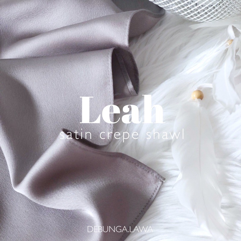LEAH LUXE SATIN CREPE SHAWL by deBUNGA.lawa | Shopee Malaysia