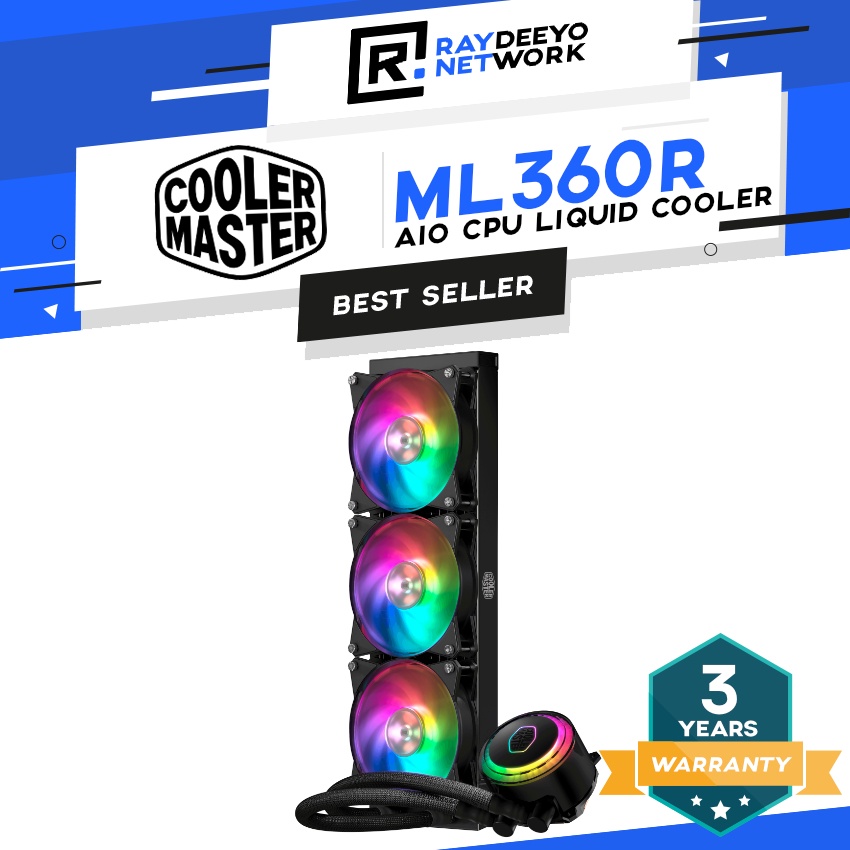 Cooler Master MasterLiquid ML240R / ML360R ARGB AIO CPU Liquid Cooler ...