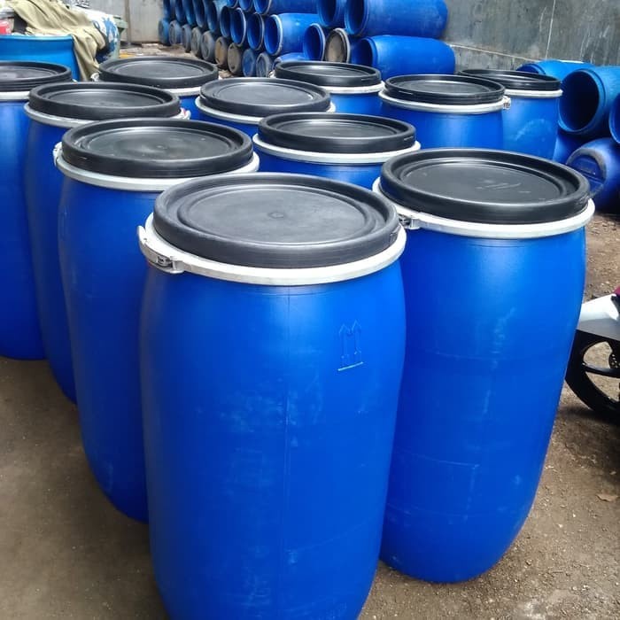 Tong Drum Plastik 160 Liter /Blue Drum Plastic /Bekas Tong ( One Order ...