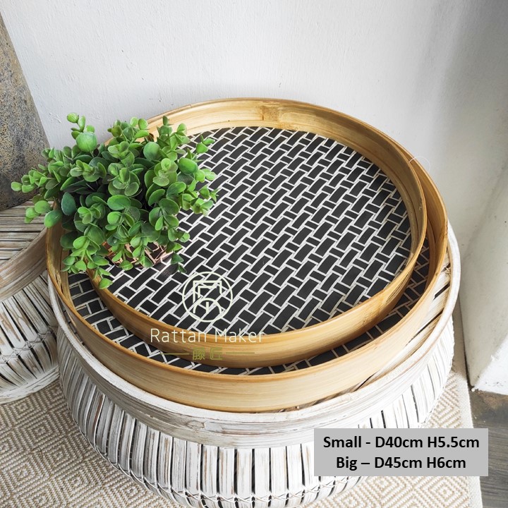 Nyiru Buluh Bulat Anyaman Tampi Kilat Makanan / Anyaman Synthetic ...