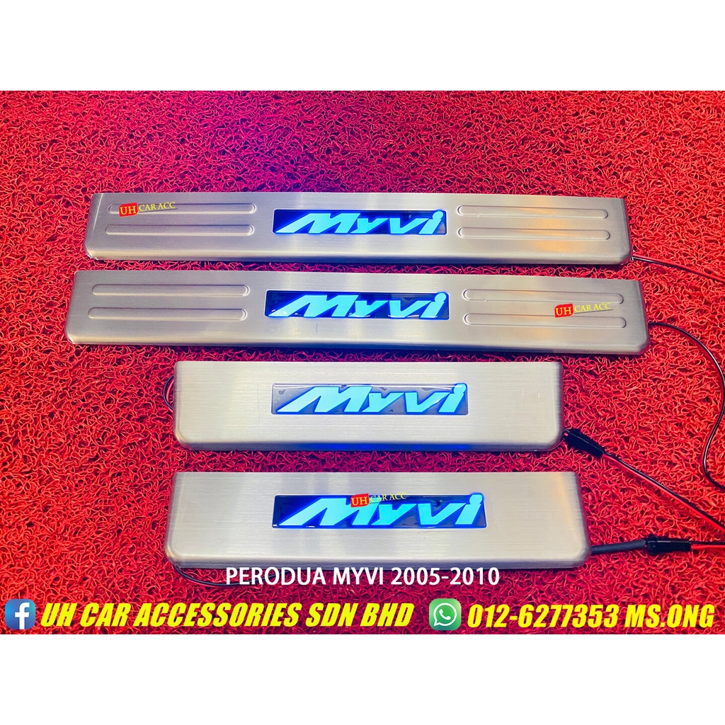Perodua Myvi OLD 2005-2010 LED Door Side Step Sill Plate Scuff Kick ...