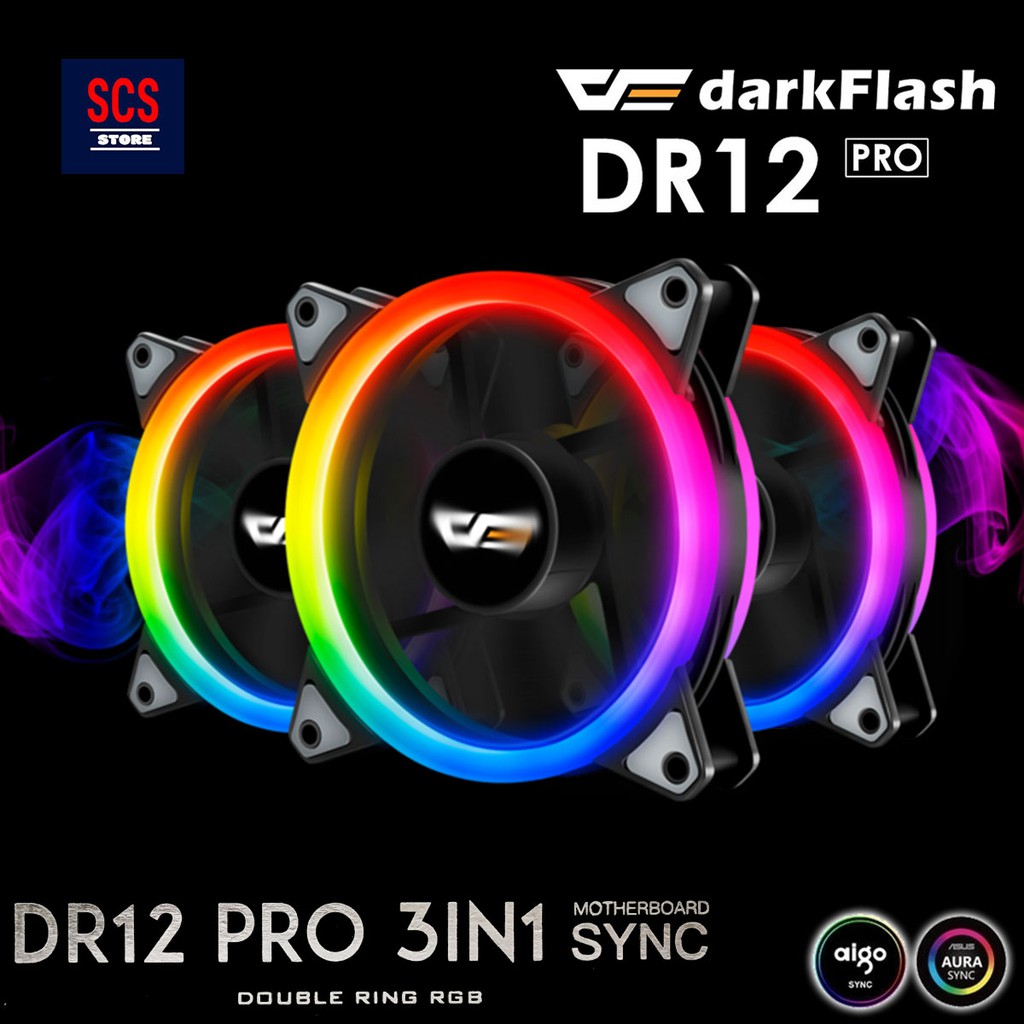 Aigo Darkflash DR12 PRO 3IN1 MOTHERBOARD SYNC DOUBLE RING RGB | Shopee ...