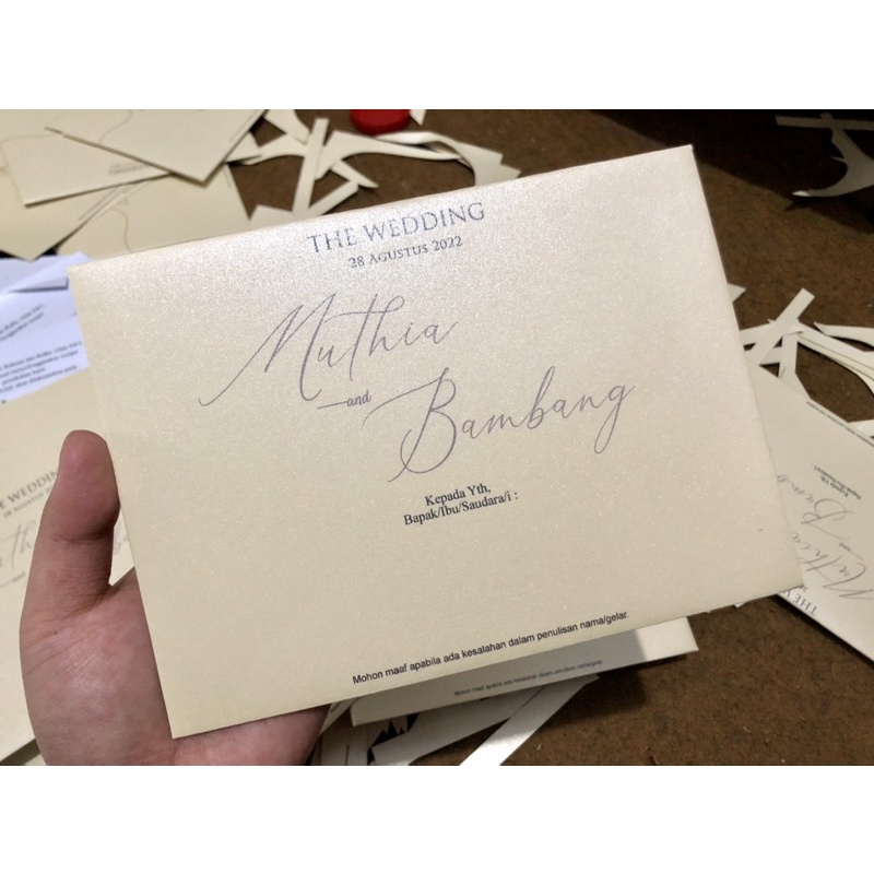 Invitation envelopes for sale only as (SAMPEL) | Shopee Malaysia