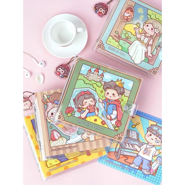 [Ready Stock] Small Mochi/Creamy Bear Square Journal Book 小麻薯/奶盖熊手帐方形本 ...