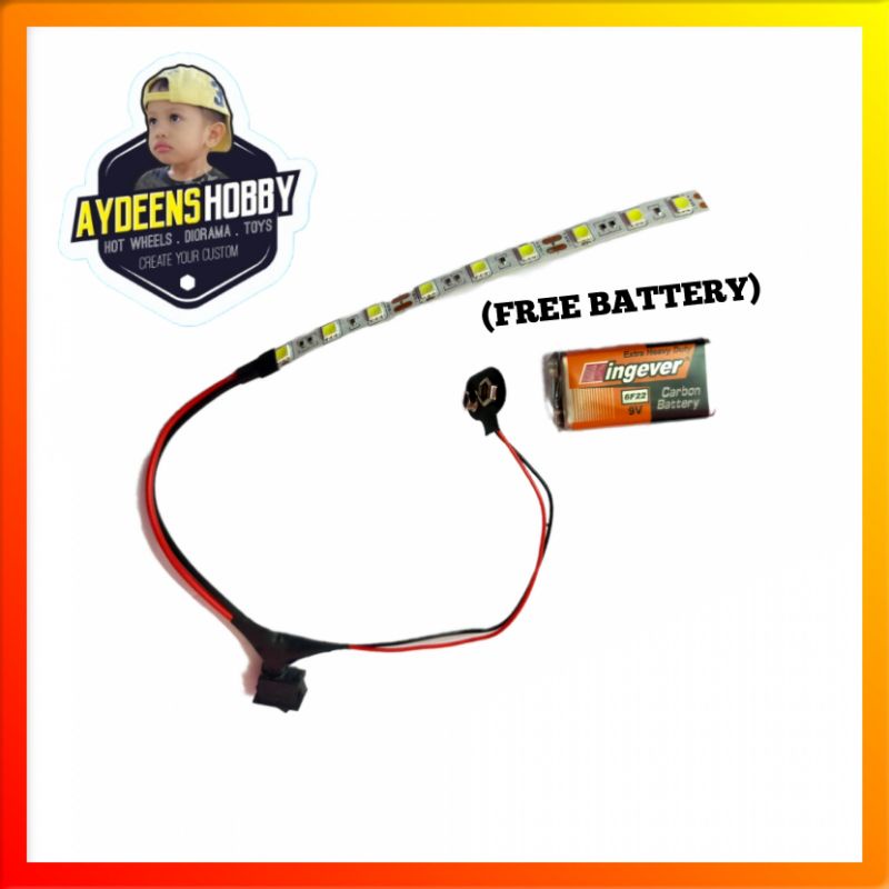 DIORAMA LED LIGHT SET (9 LED) WITH ON/OFF SWITCH (FREE BATTERY ...