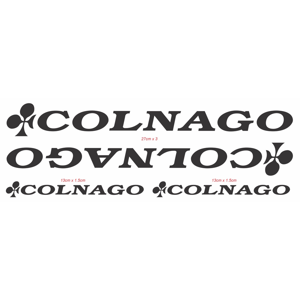 Colnago old font 4 pcs new vinyl cut out cycling bicycle campagnolo ...