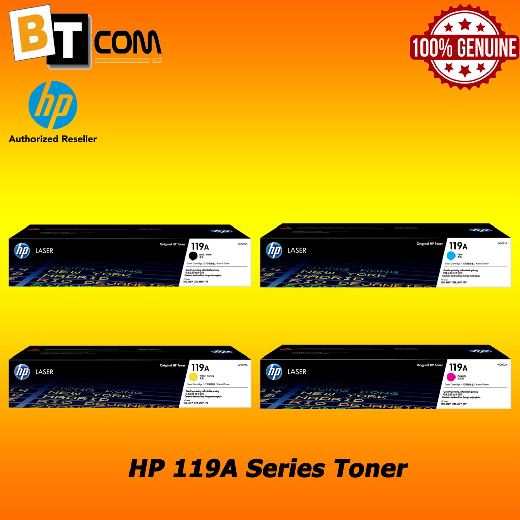 HP 119A Package Set Original LaserJet Toner Cartridge W2090A+W2091A ...