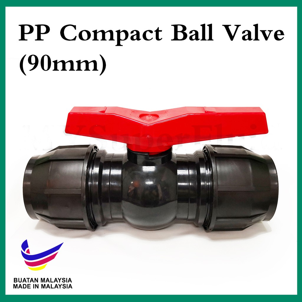 POLY HDPE PP Compact Ball Valve 3" (90mm) | Shopee Malaysia