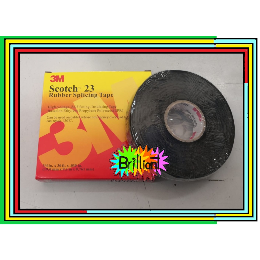 3M SCOTCH 23 RUBBER SPLICING TAPE(19MMX9.1MX0.761MM) | Shopee Malaysia