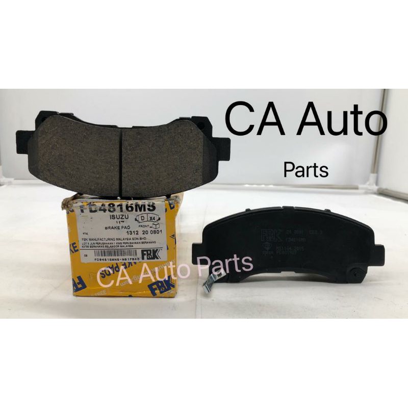 ISUZU D-MAX (4X4) FRONT FBK DISC BRAKE PAD(FD4816MS) | Shopee Malaysia