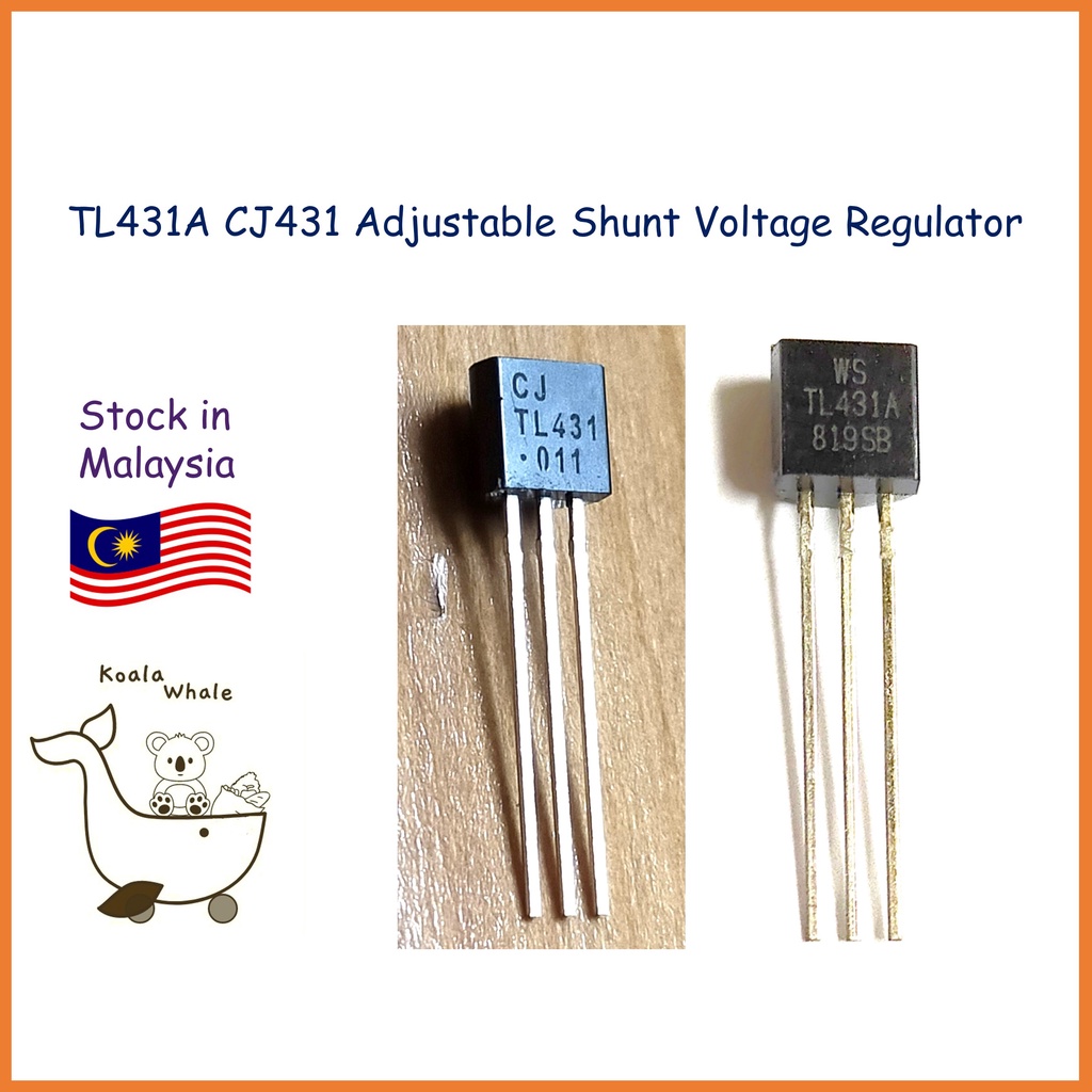 TL431 TL431A CJ431 431 Adjustable Shunt Voltage Regulator Transistor TO-92 | Shopee Malaysia