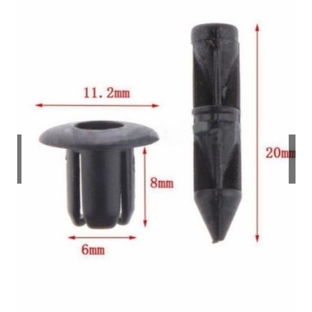 10pcs CLIP RIVET COVER SET BODY RAIDER 150 Y15 R25 R15 RS150 LC135 NVX ...