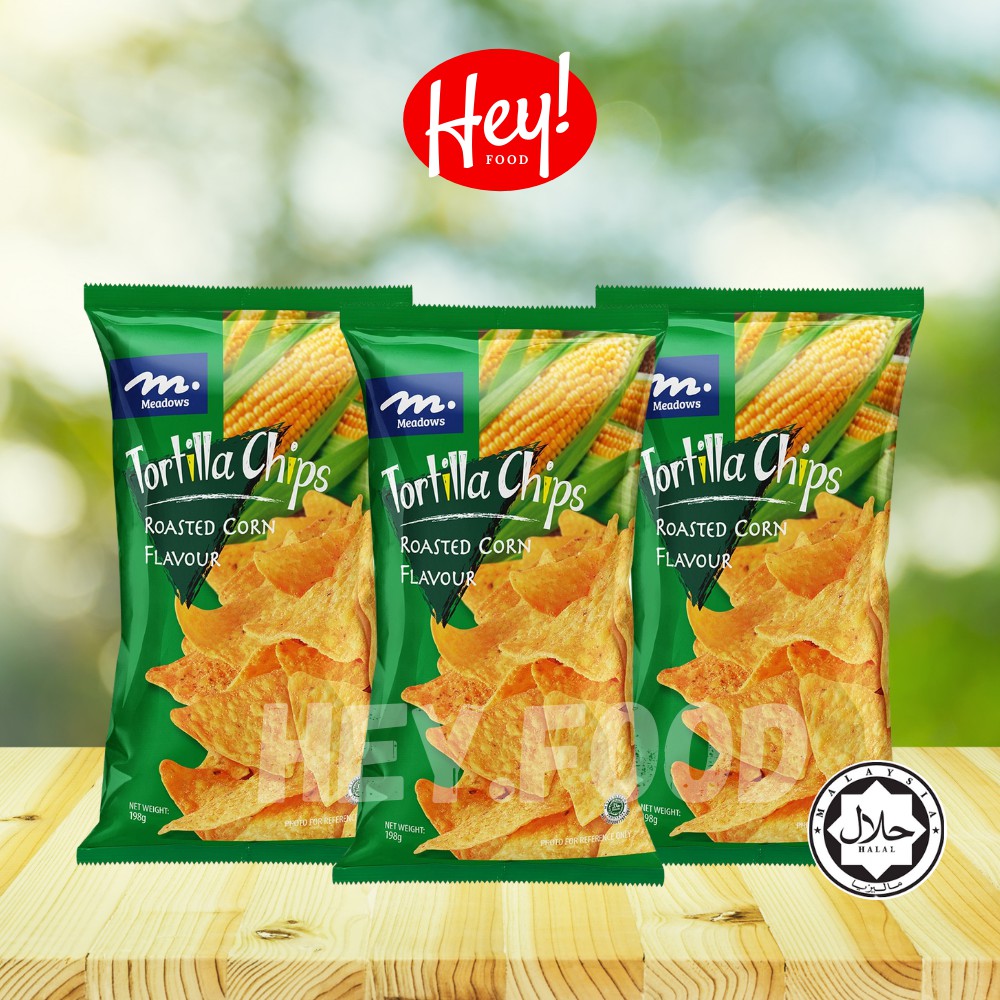 MEADOWS Tortilla Chips (198g) Cheese/ Spicy/ Roasted Corn/ Salsa Sauce ...
