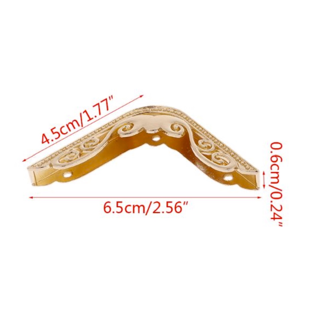 2pcs/Top Metal Handbag Hollow Corner Protector Edge Safety Guard for ...