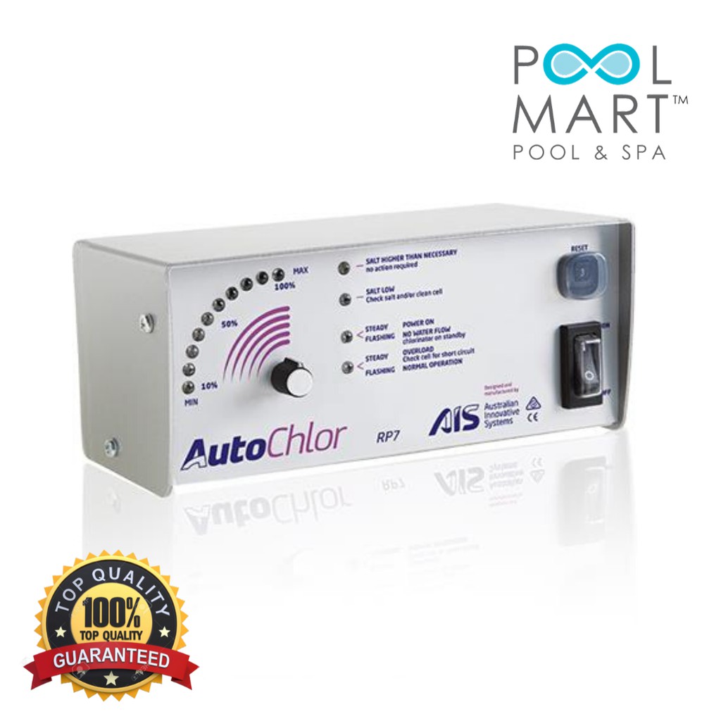 POOL MART AIS Auto Chlor RP64 Salt Chlorinator With Electrolysis Cell ...